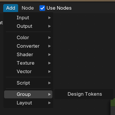 Design Tokens in Blender